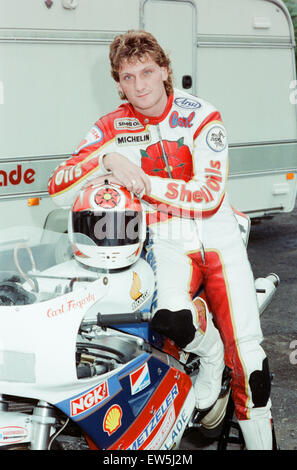 Carl Fogarty, Motorbike Racer, aged 23 years old, 22nd September 1988 ...