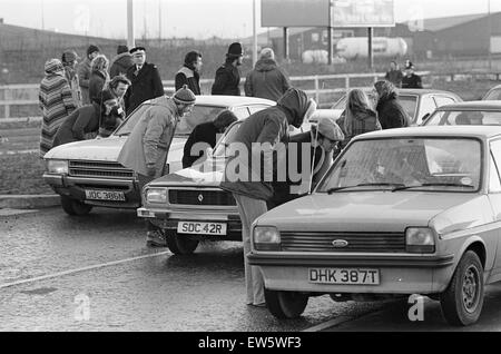 1980 Steel Strike, Pickets, Redcar, British Steel Corporation, North ...