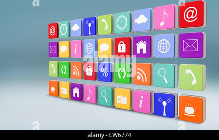 Composite image of app wall Stock Photo - Alamy