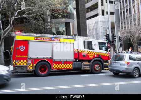 New south wales Sydney fire and rescue truck engine from the Rocks ...