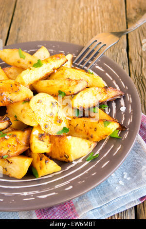 fried or baked sweet potatoes, sliced and served hot, typical food from ...
