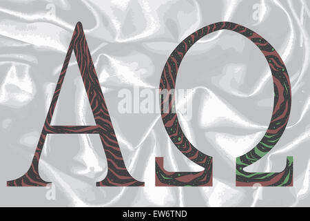 The Alpha - Omega symbols from the Christian religion Stock Photo - Alamy
