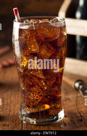 Refreshing Bubbly Soda Pop with Ice Cubes Stock Photo - Alamy