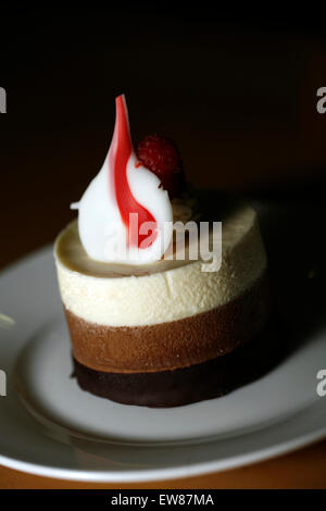 Three chocolate mousse desserts Stock Photo - Alamy