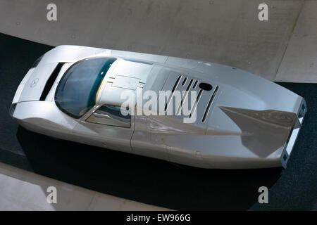 The Mercedes-Benz C111-III, displayed at the Mercedes-Benz Museum, an ...