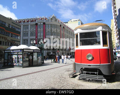 The Palacio Avenida, an iconic HSBC building in Curitiba, Brazil, known ...