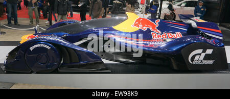 The Red Bull X2010, a futuristic racing car, was showcased at the 2011 ...