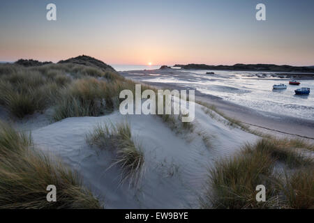 The beach at Crow Point at Braunton Burrows near Barnstaple on the ...