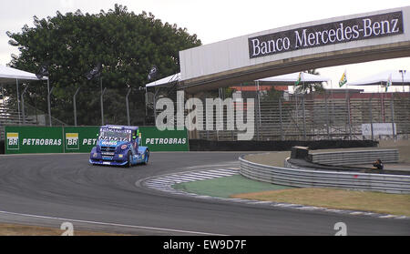 The Mercedes-Benz Cangueiro, a powerful Formula Truck, represents ...