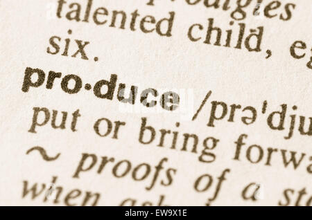 Definition of word create in dictionary Stock Photo - Alamy