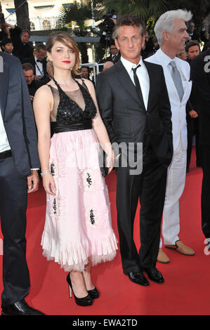 Sean Penn and Eve Hewson at the premiere of "This Must Be the Place ...