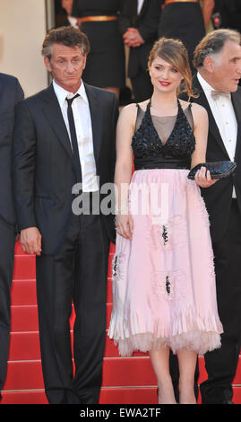 Sean Penn and Eve Hewson at the premiere of "This Must Be the Place ...