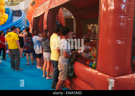 Inflatable ball pit at the Spongebob promotion ground at Pavillion ...