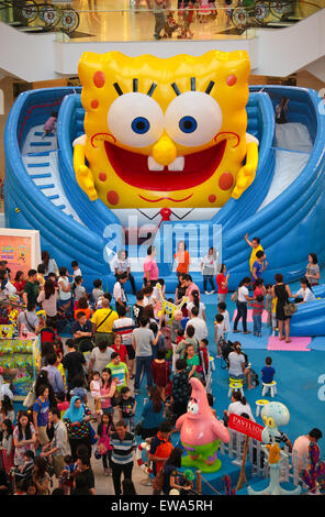 Crowd at the Spongebob promotion ground at Pavillion Shopping mall ...