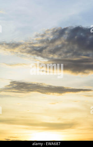 Rain clouds are gathering evening light from the sun as well Stock ...