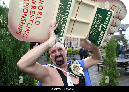 Veteran world toe wrestling champion, Alan 'Nasty' Nash, celebrates ...