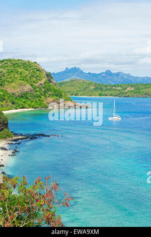 Nanuya Balavu Island, in the background Waya Island, Yasawa island ...