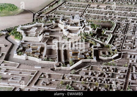Scale model of Edo city during 17th century display in Edo-Tokyo Museum ...