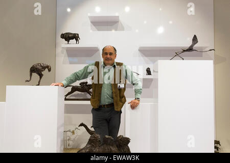 London, UK. 20 June 2015. Sculptor Mark Coreth's centrepiece, a life ...