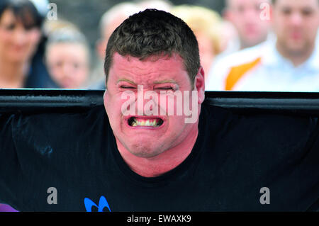 Competitor in the Ireland's Strongest Man contest in Londonderry (Derry ...