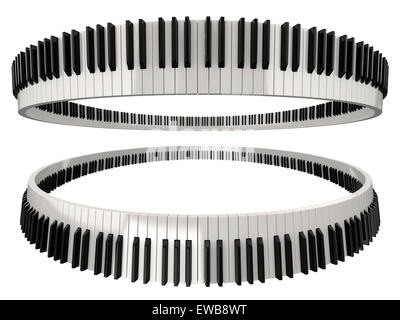 Piano keys (clipping path included Stock Photo - Alamy