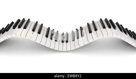 Piano keys (clipping path included Stock Photo - Alamy