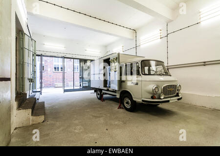 Prison transport van, former Stasi prison, Hohenschönhausen Memorial ...
