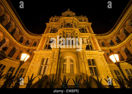 Night time at the Adams Building in the Lace Market area of Nottingham ...