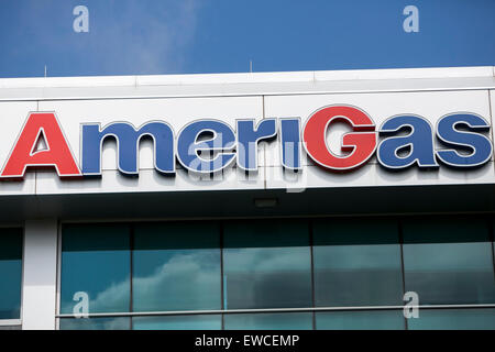 A logo sign outside of the headquarters of UGI Corporation, also known ...
