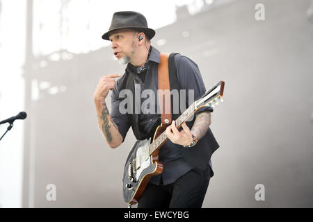 Hockenheim, Germany. 19th June, 2015. Guitarist Matthias Roehr of the ...