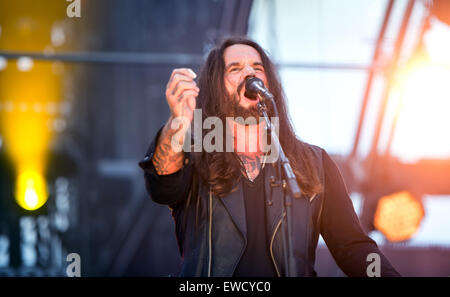 Hockenheim, Germany. 19th June, 2015. Guitarist Matthias Roehr of the ...