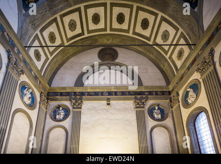 Florence - Santa Croce, Interior of the Pazzi Chapel Stock Photo - Alamy