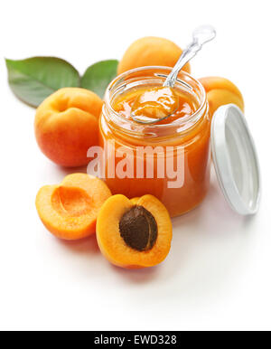Sweet Homemade Apricot Jam on Toast for Breakfast Stock Photo - Alamy