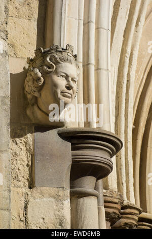 Holy Trinity on the portal of the cathedral Stock Photo - Alamy