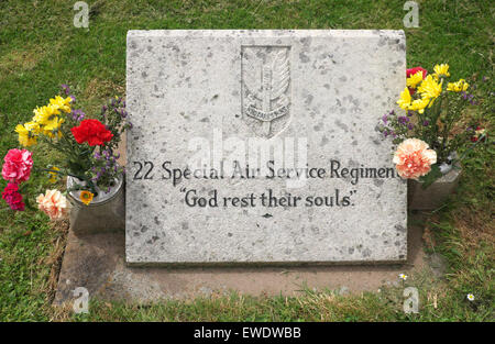Hereford UK memorial to Special Air Service SAS regiment soldiers ...