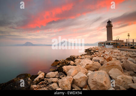 Lighthouse in Patras, Greece Stock Photo - Alamy