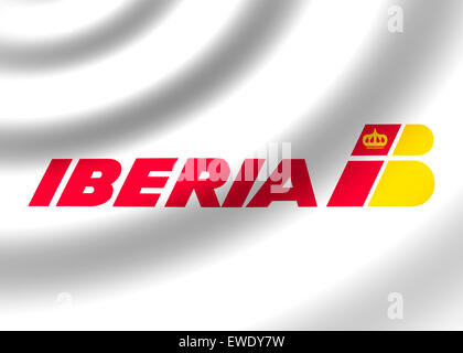 Iberia Airlines logo icon flag emblem symbol sign Stock Photo - Alamy