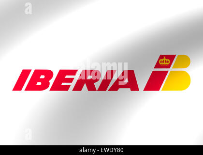 Iberia Airlines logo icon flag emblem symbol sign Stock Photo - Alamy