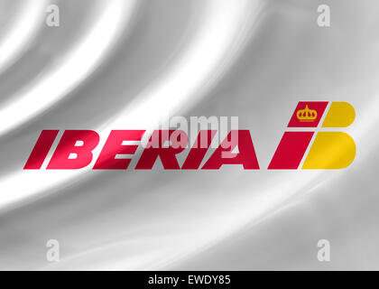 Iberia Airlines logo icon flag emblem symbol sign Stock Photo - Alamy