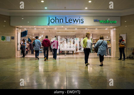 Entrance to the John Lewis department store in the Trafford Centre ...