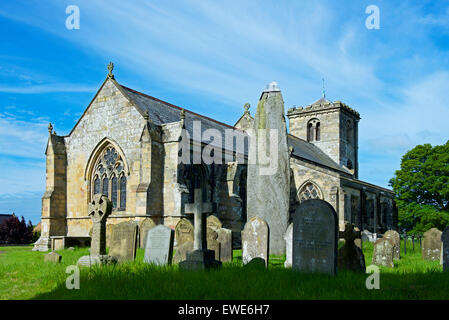 Rudston Monolith standing stone, Rudston, East Yorkshire, England Stock ...