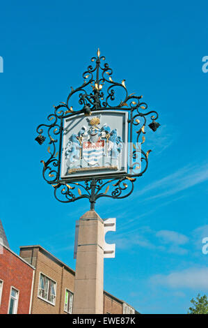 Chelmsford coat of arms, High Street, Chelmsford, Essex, UK Stock Photo ...