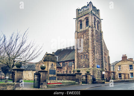 Coldstream Berwickshire Scottish Borders the High Street seen in April ...