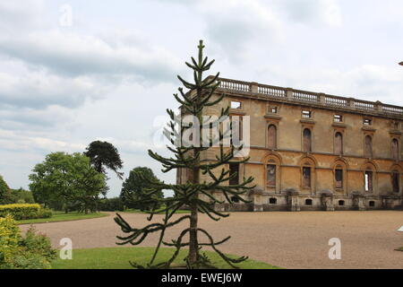 Beautiful stone built Stately Mansion destroyed by fire Stock Photo - Alamy