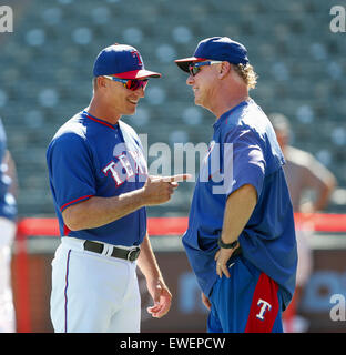 Texas Rangers assistant hitting coach Seth Conner wears a Power Rangers ...