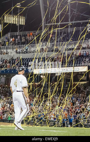 June 24, 2015: Vanderbilt Head Coach Tim Corbin discusses the previous ...