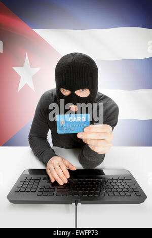 Cybercrime concept with flag on background - San Marino Stock Photo - Alamy
