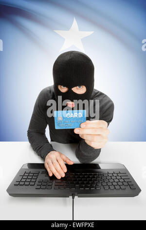 Cybercrime concept with flag on background - San Marino Stock Photo - Alamy