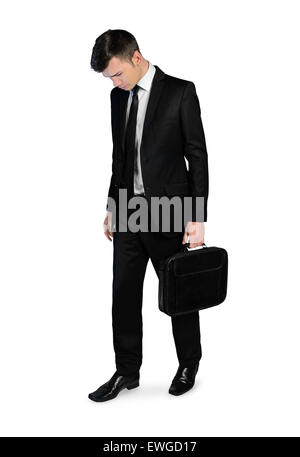 Sad man out for a walk Stock Photo - Alamy