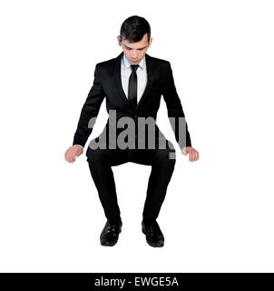 Thoughtful boss or business executive with a position of authority ...